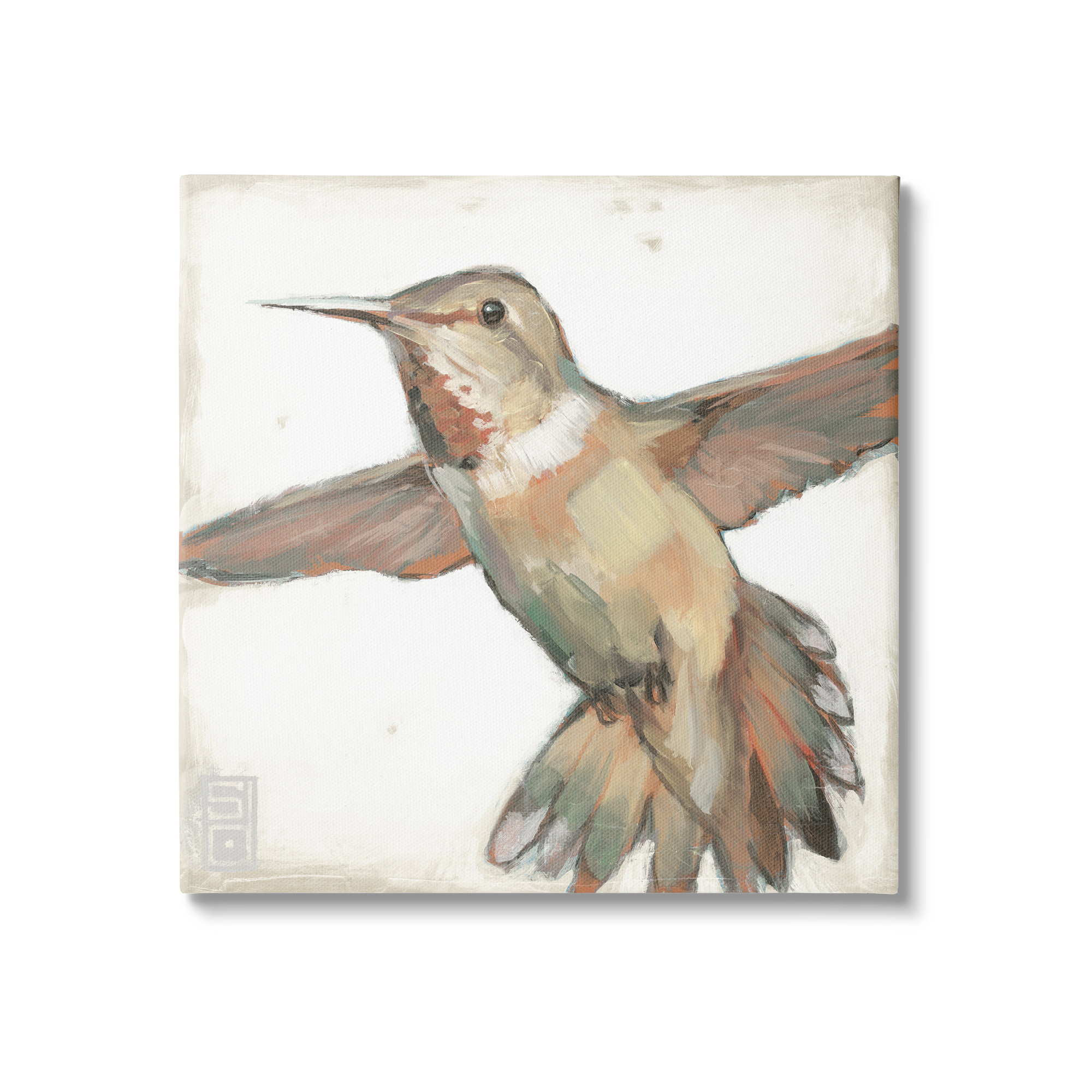 Winston Porter Muted Hummingbird Portrait On Canvas by Stacy Daguiar ...