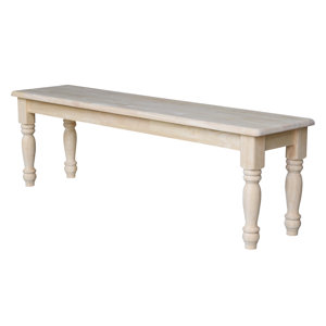 August Grove® Mary-Jo Solid Wood Bench & Reviews | Wayfair