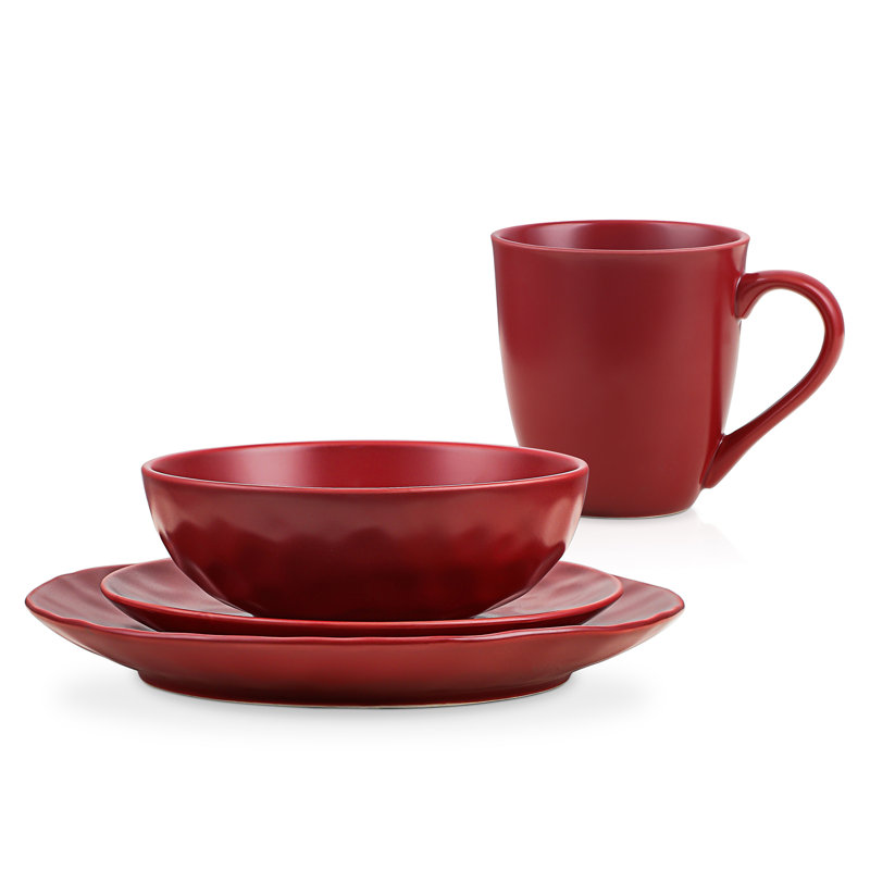 Stone Lain Sam 16-Piece Dinnerware Set Porcelain & Reviews | Wayfair
