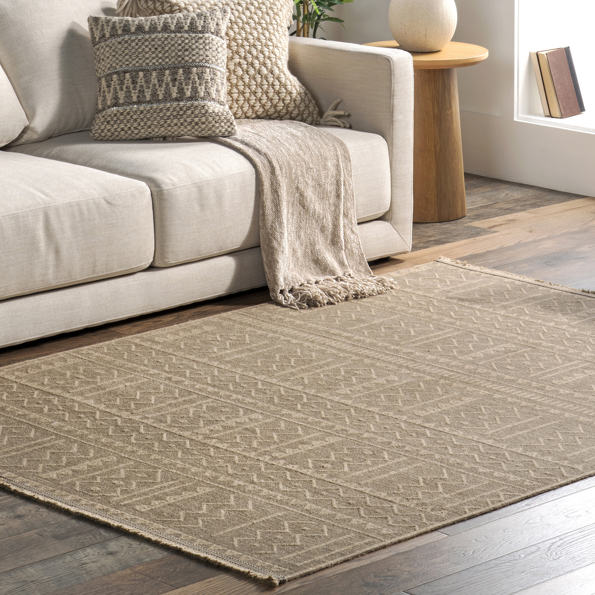 Union Rustic Tribal Striped Jute Area Rug - Wayfair Canada