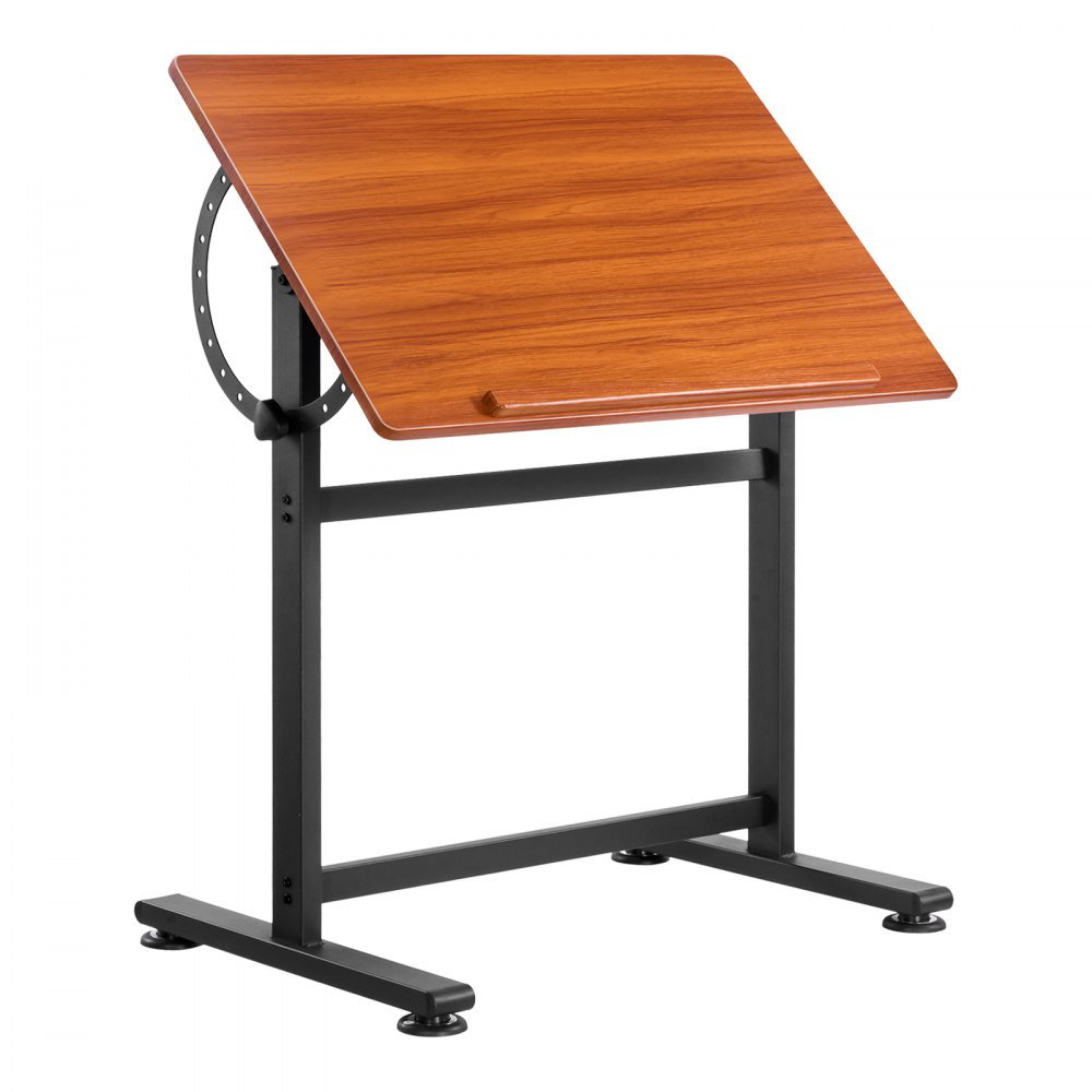 17 Stories Drafting Table, Adjustable 0°–90° Tilt Drawing Desk ...