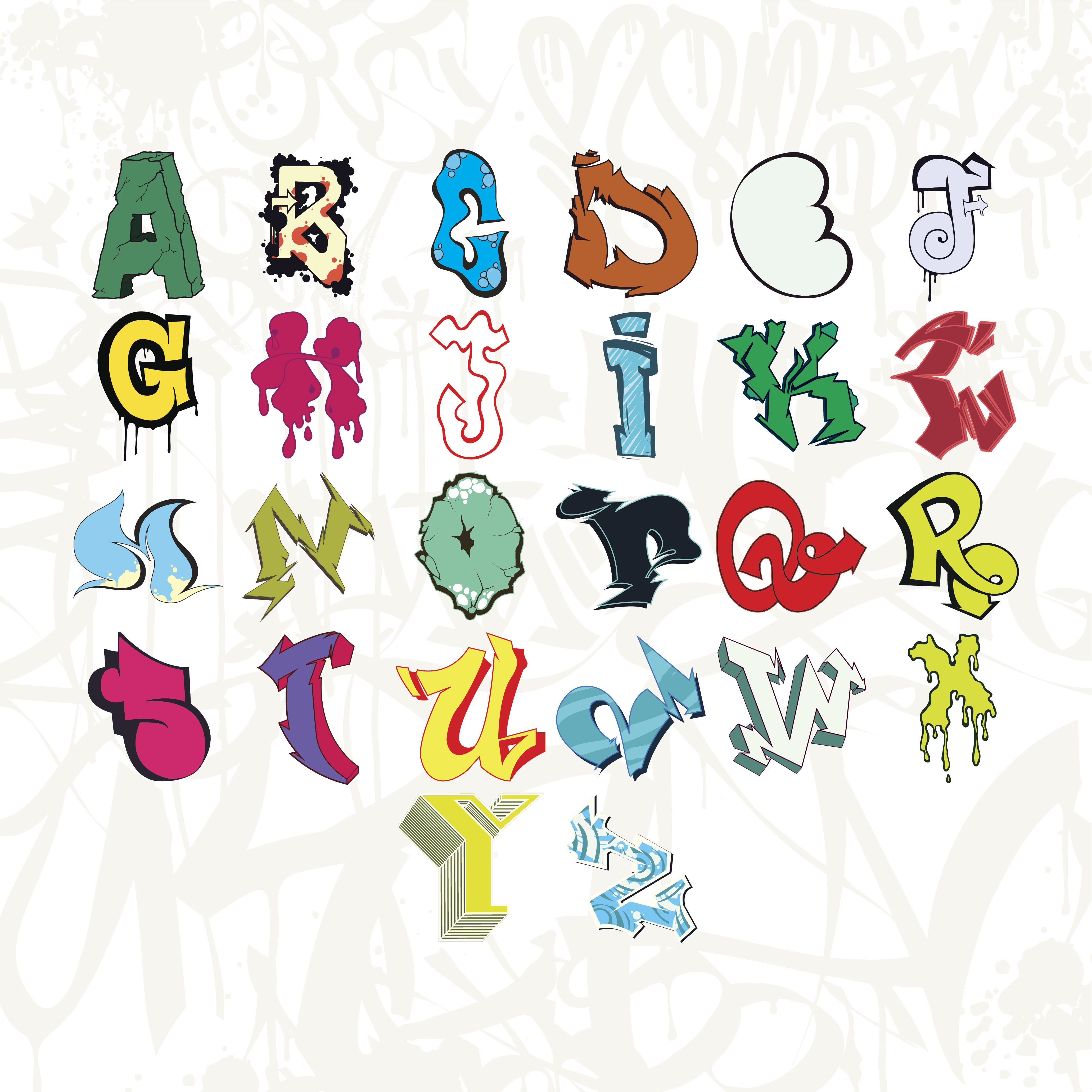 Trinx Graffiti Font by Vanzyst - Wrapped Canvas Graphic Art - Wayfair ...