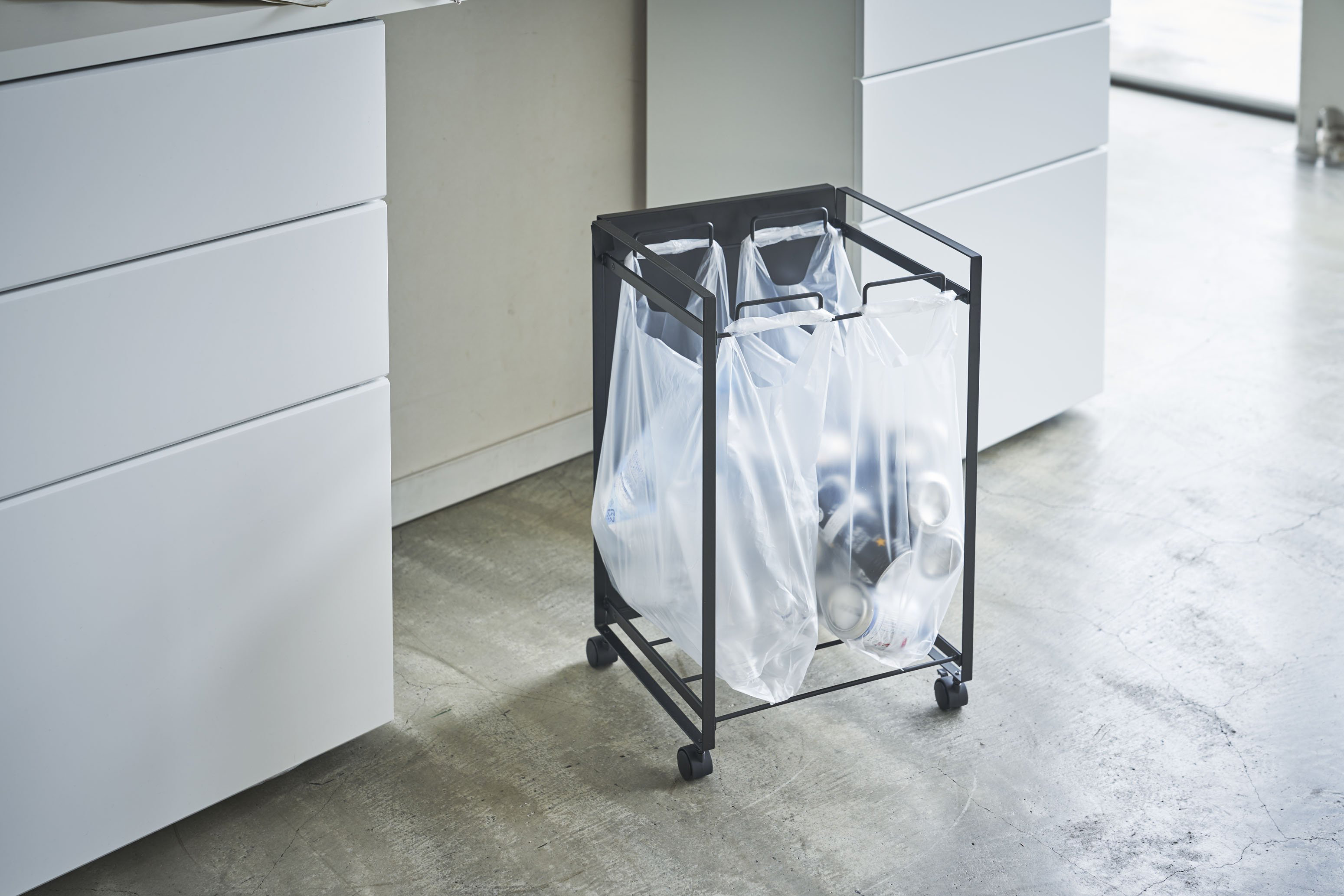 Yamazaki Home Tower Yamazaki Home Concealed Rolling Trash Sorter ...