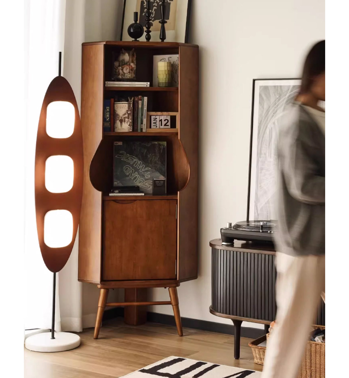 Corrigan Studio Modern Simple Multi-Functional Large-Capacity Display & China Cabinets - Wayfair ...