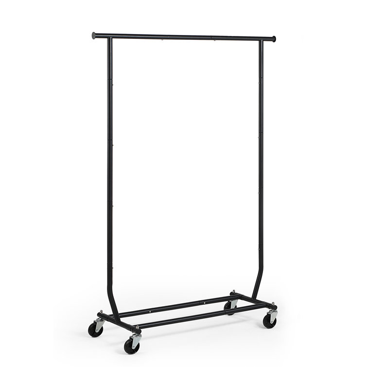 Rebrilliant Martay 43'' Metal Rolling Clothing Rack Covers - Wayfair Canada