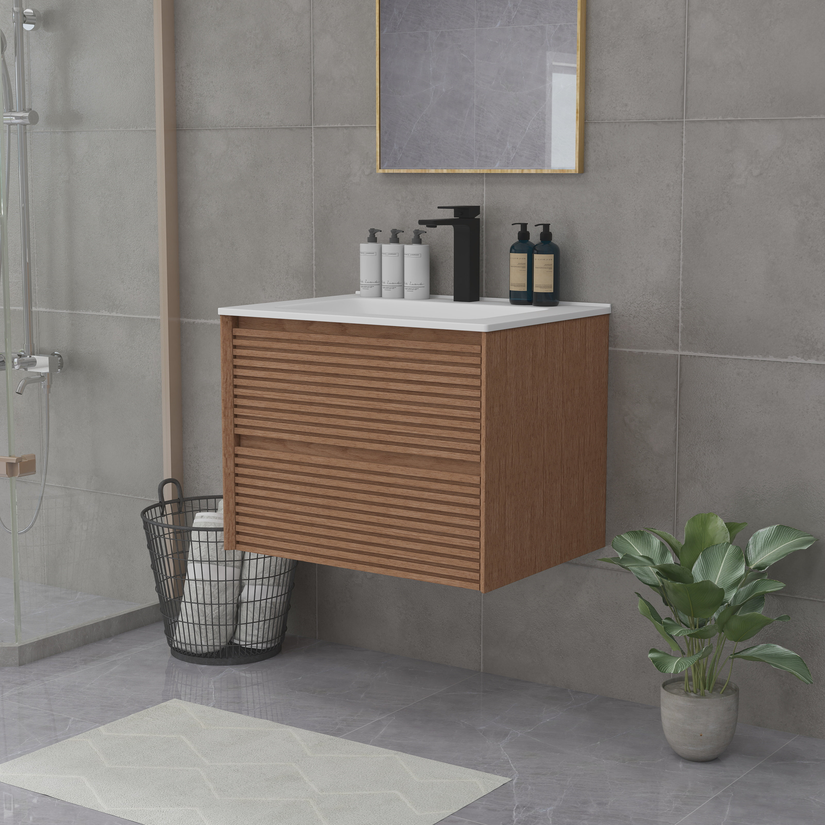 RAY'S RUGS & FLOORING LLC 24” Bathroom Vanity with Storage Drawers ...