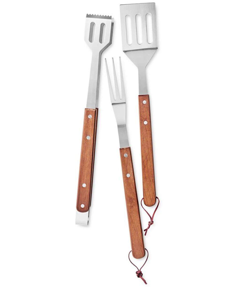The Season Martha Stewart Collection Barbeque, 3-Pc Wood Handled ...