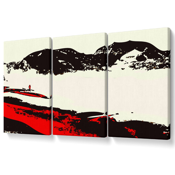 Union Rustic Red River Rising - 3 Piece Wrapped Canvas Print | Wayfair ...