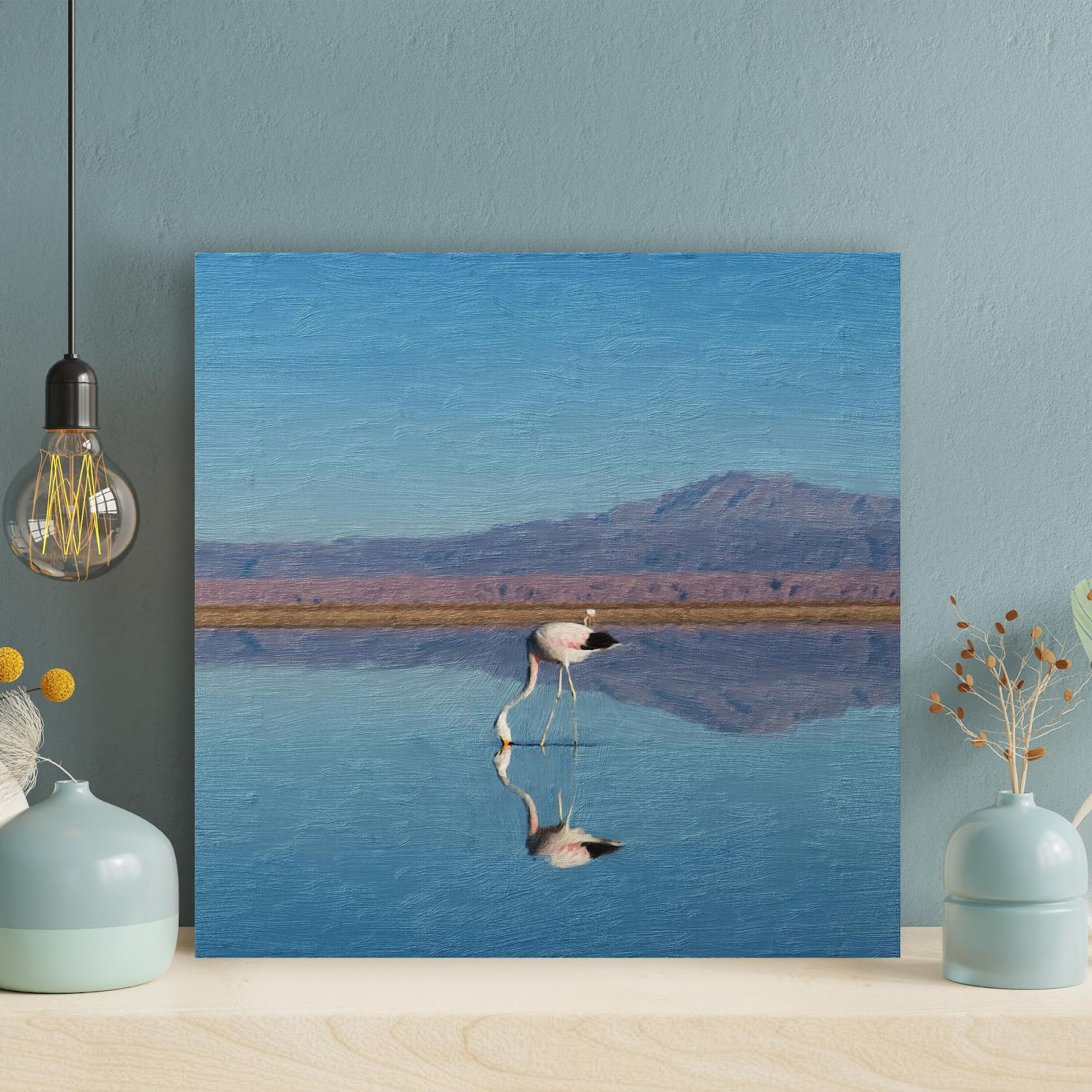Bayou Breeze Bird Drinking Water - Wrapped Canvas Painting - Wayfair Canada
