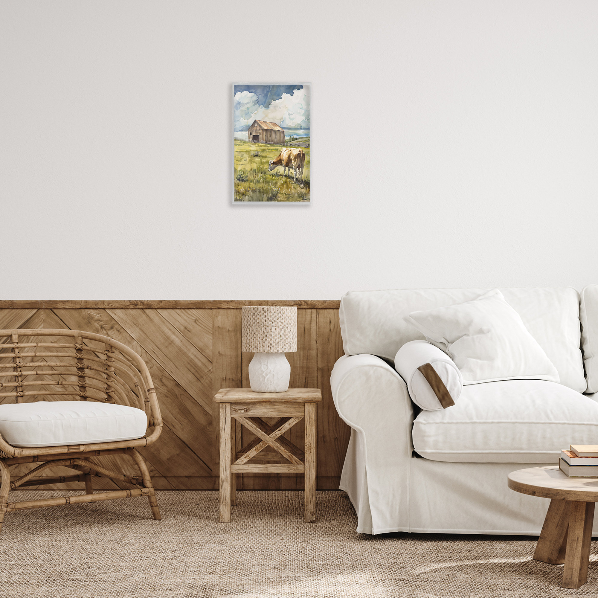 Charlton Home® Cow in Vast Field Giclee Art by Franklyn Gregory | Wayfair