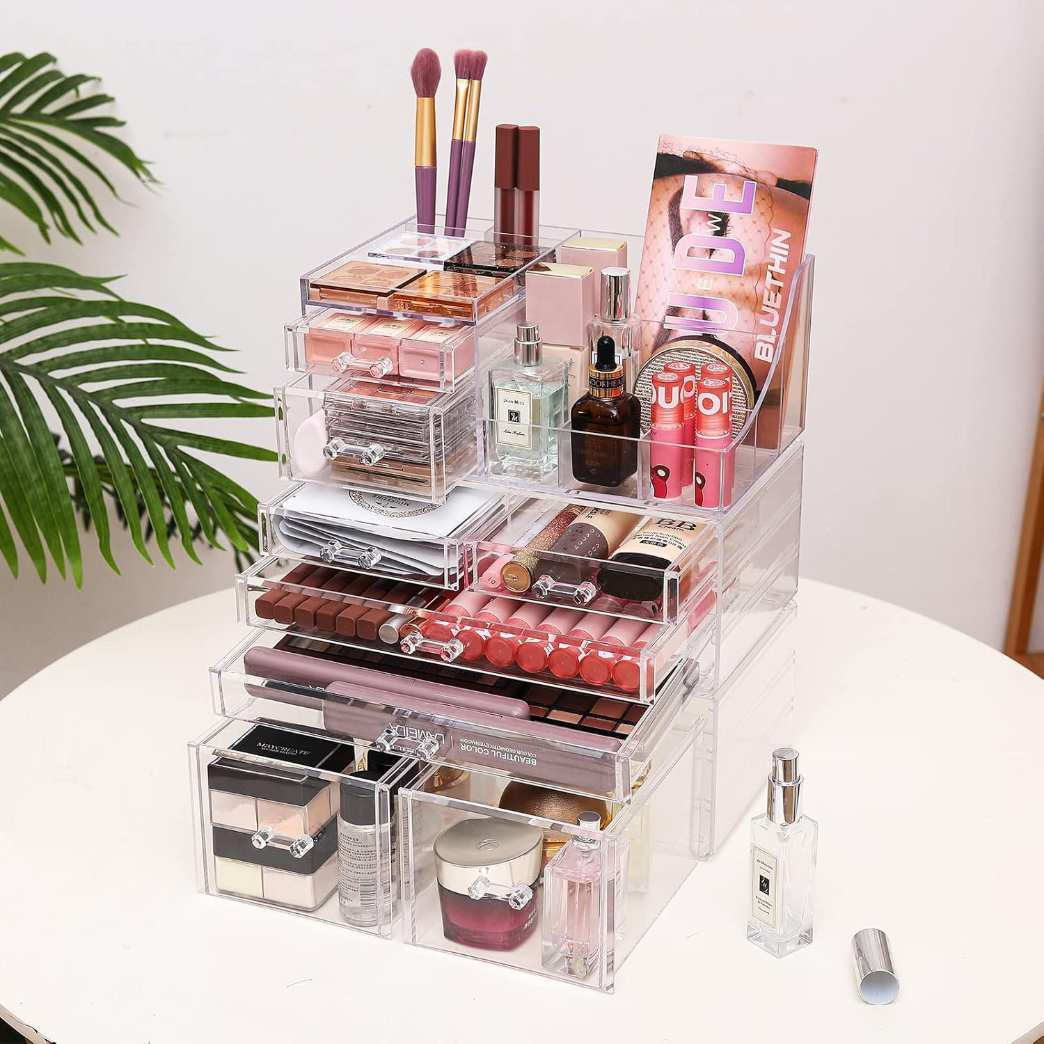 Rebrilliant 2 Pack Clear Makeup Storage Organizer - Wayfair Canada