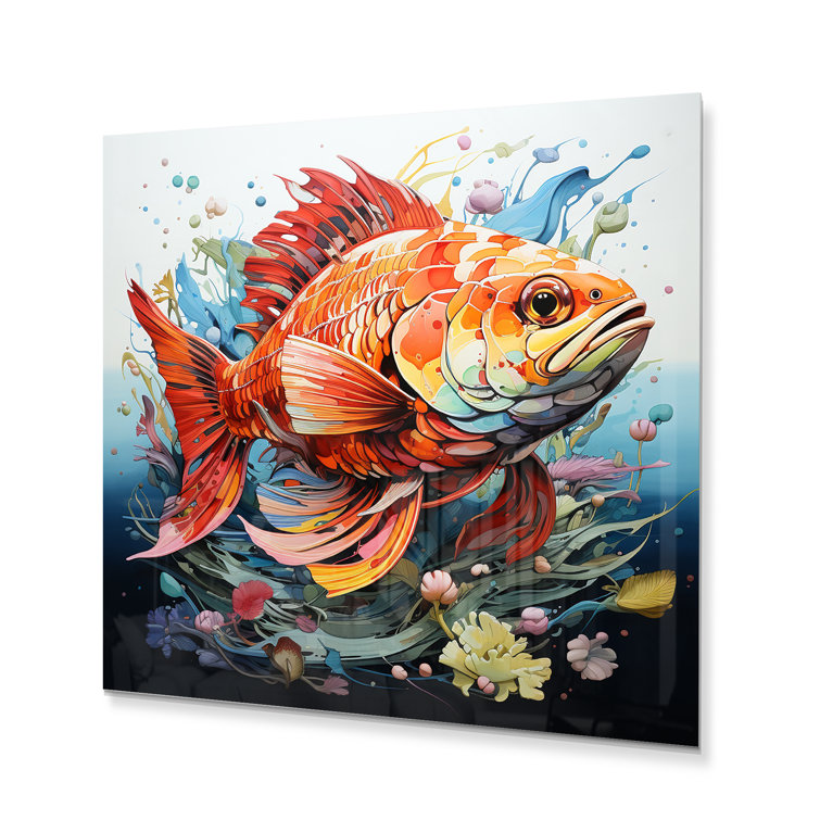 Highland Dunes Fishing Pop Art Piscine III On Metal Print - Wayfair Canada