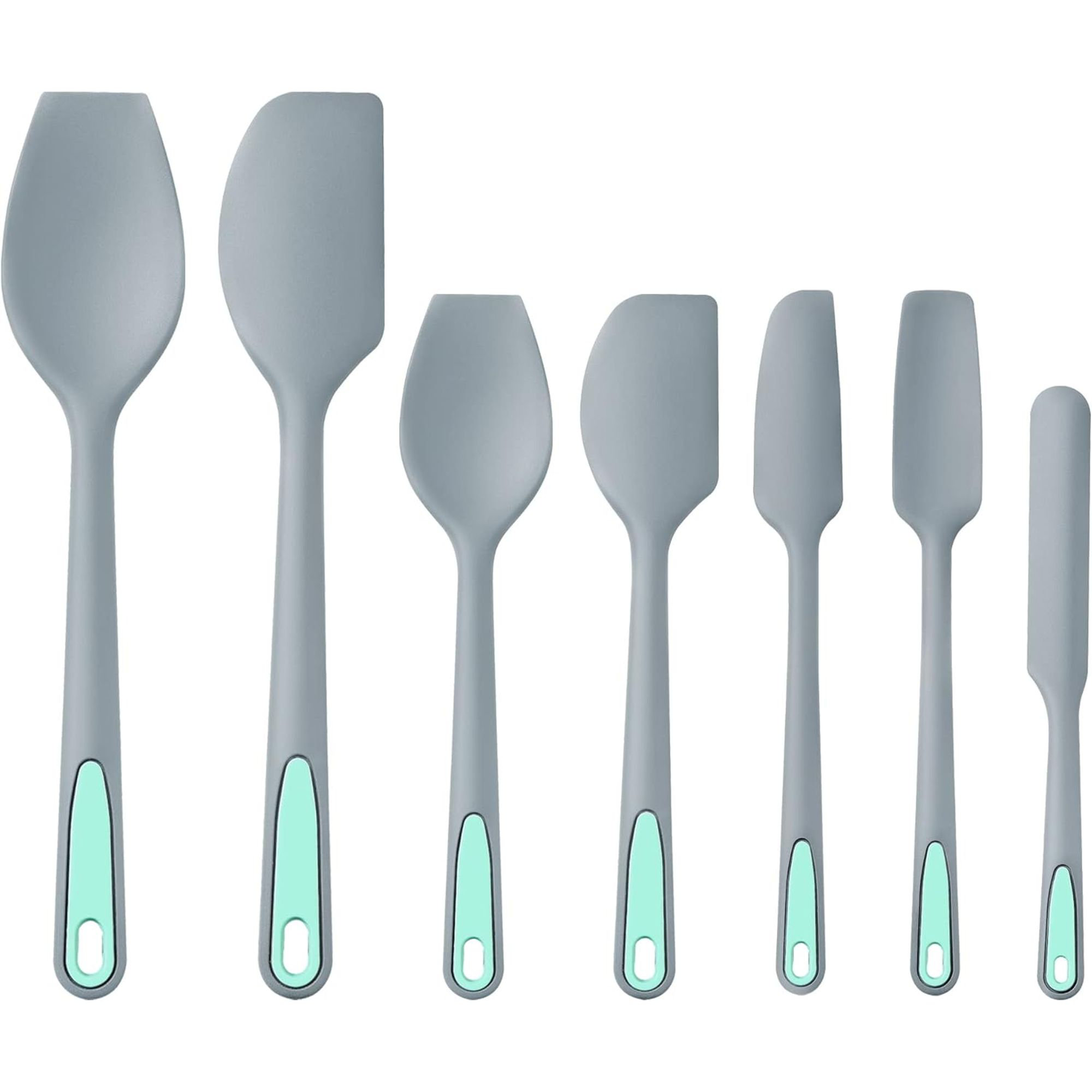 HHA Silicone Spatula, 7 Pieces Seamless Spatula Set, Nonstick Turner ...