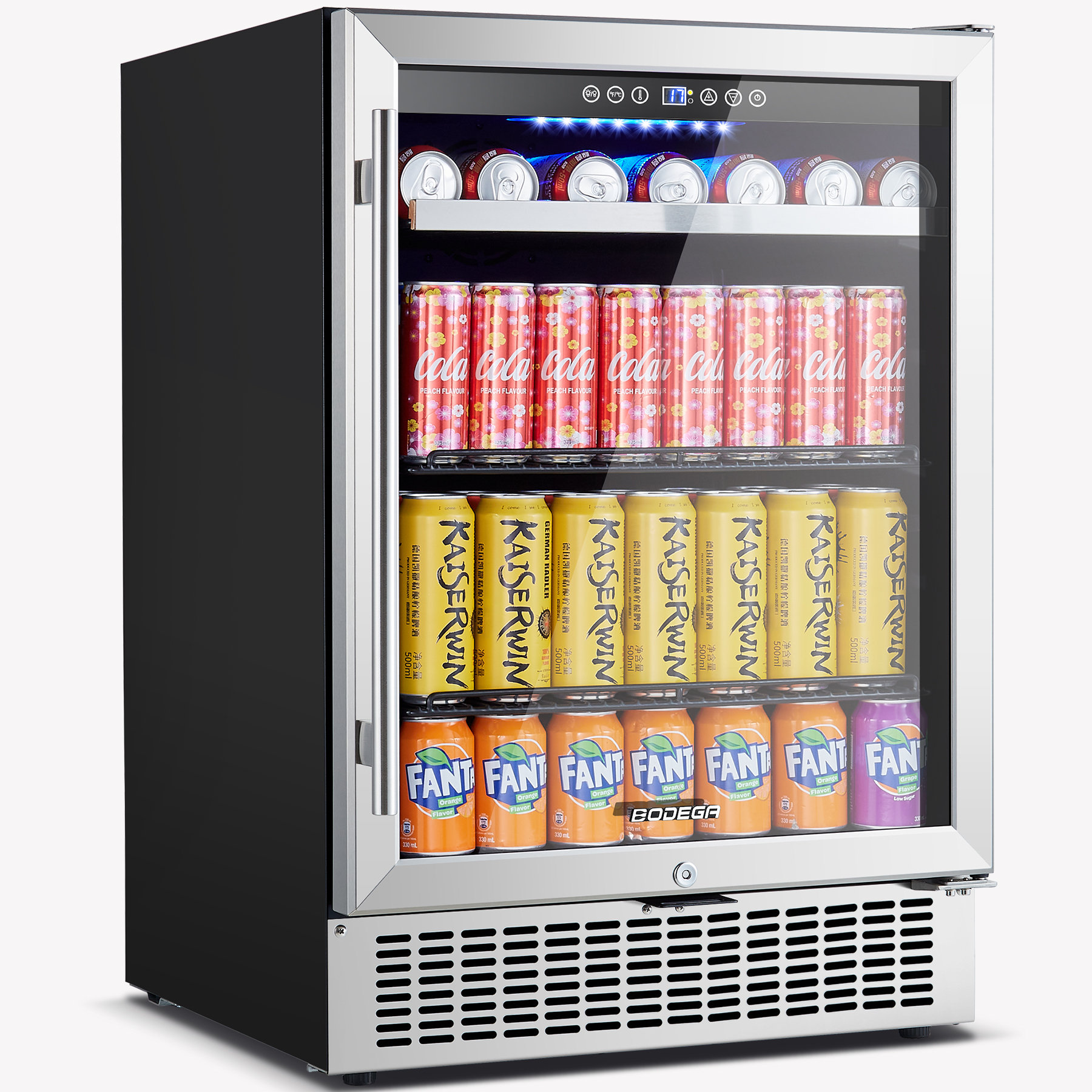 BODEGA Compact Beverage Chiller By Bodega – 24” Stainless Unit For Soda ...