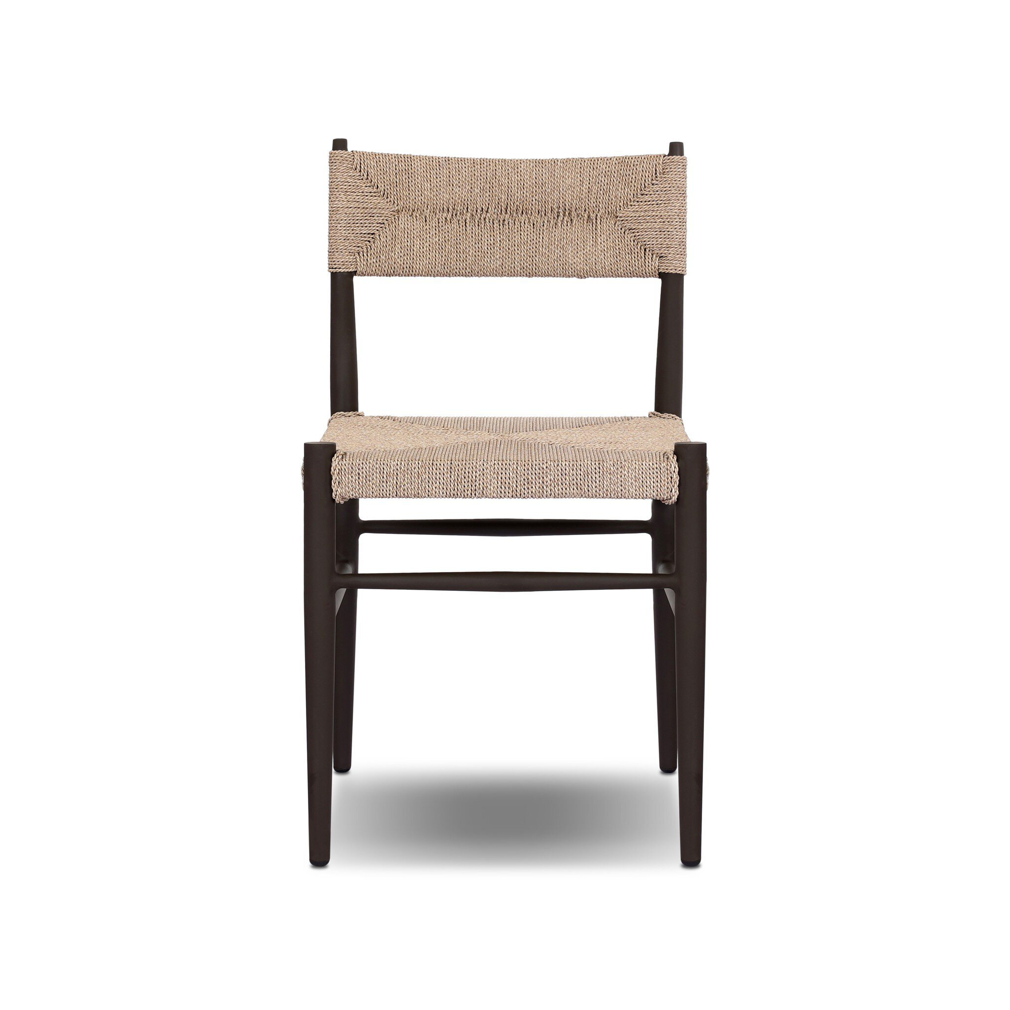 George Oliver Lomas Outdoor Metal Dining Chair-Bronze | Wayfair
