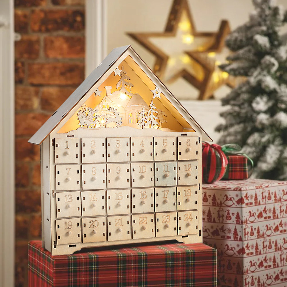 The Seasonal Aisle 38Cm H Christmas Advent Calendar | Wayfair.ie