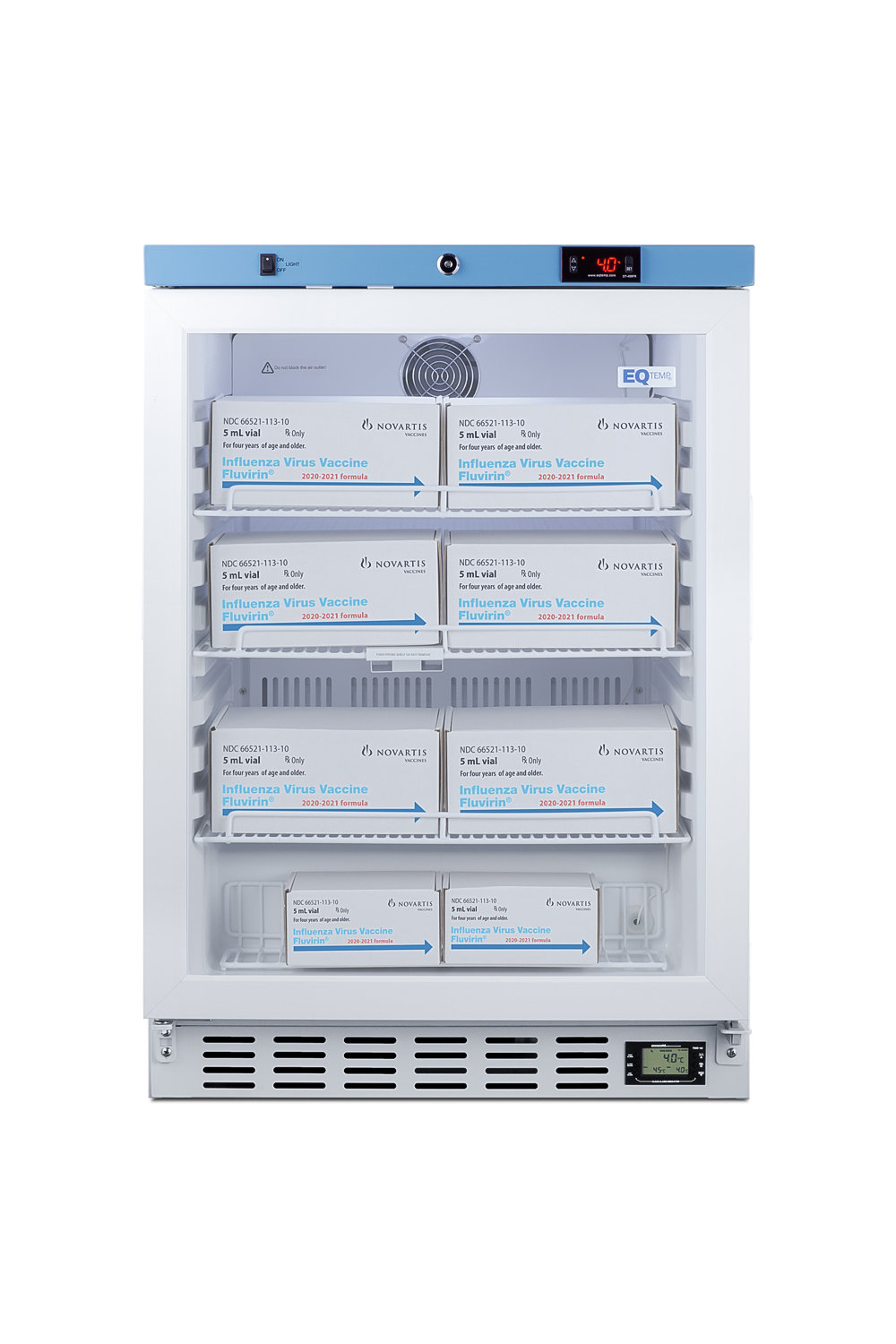 EQtemp 24" Wide Built-In Healthcare Refrigerator, Certified to NSF/ANSI ...