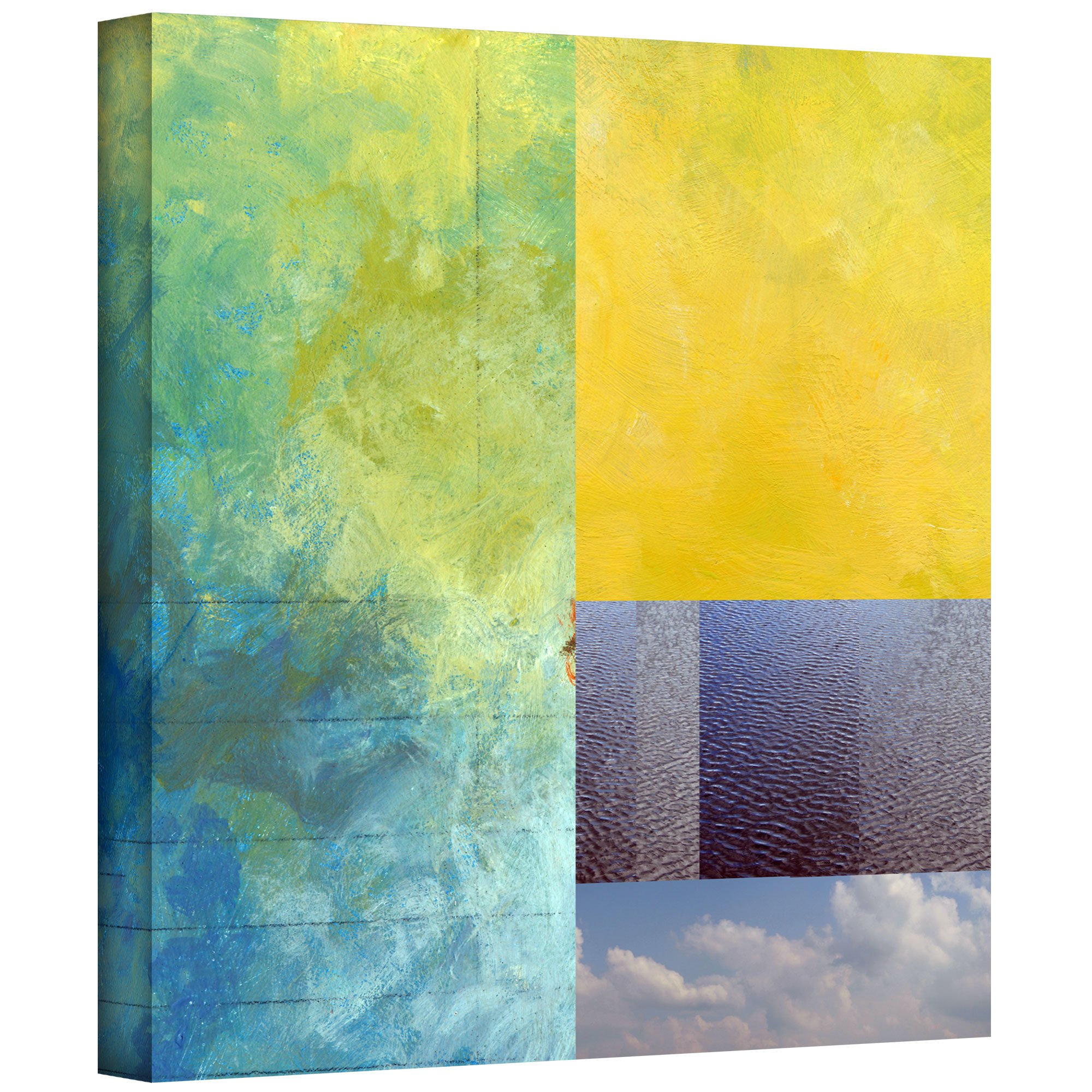 ArtWall 'Earth Textures Squares I' by Jan Weiss Painting Print on ...