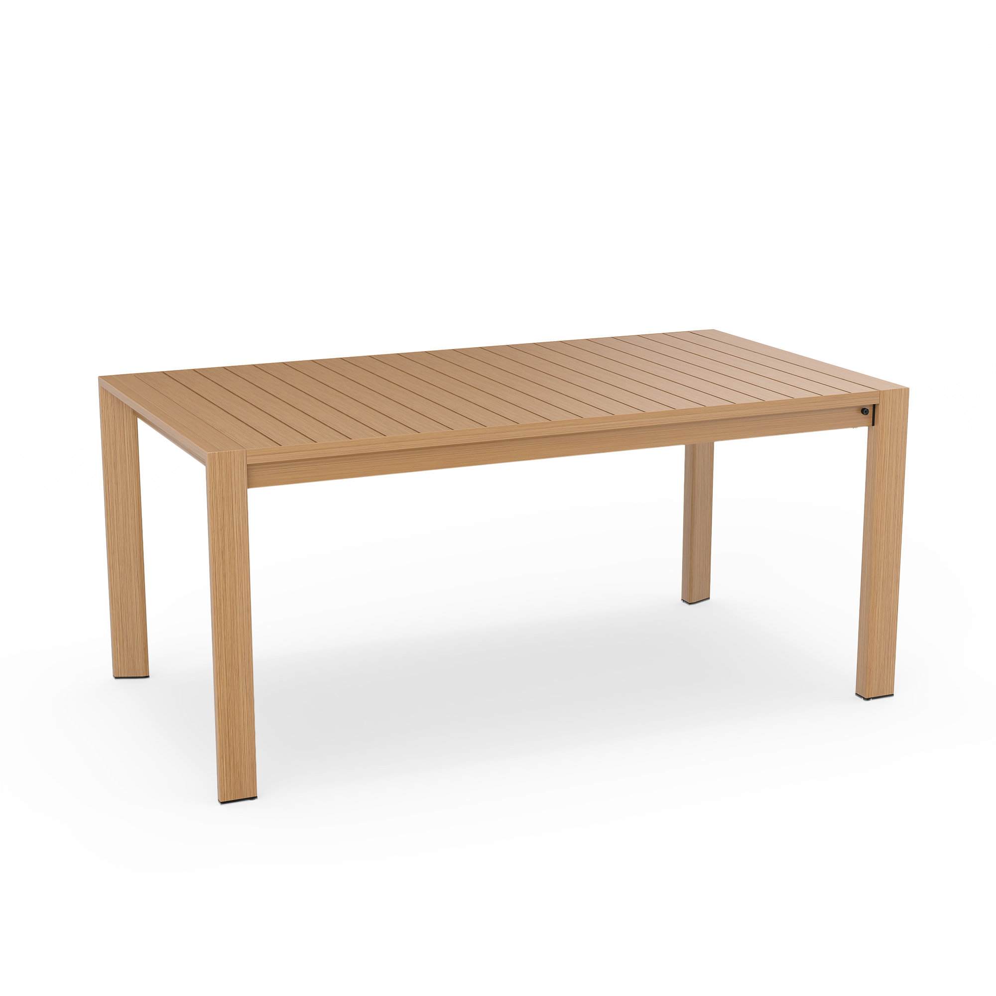 EGEIROS LIFE Sleekext Natural Wood-Tone Finish 100% Aluminum Outdoor ...