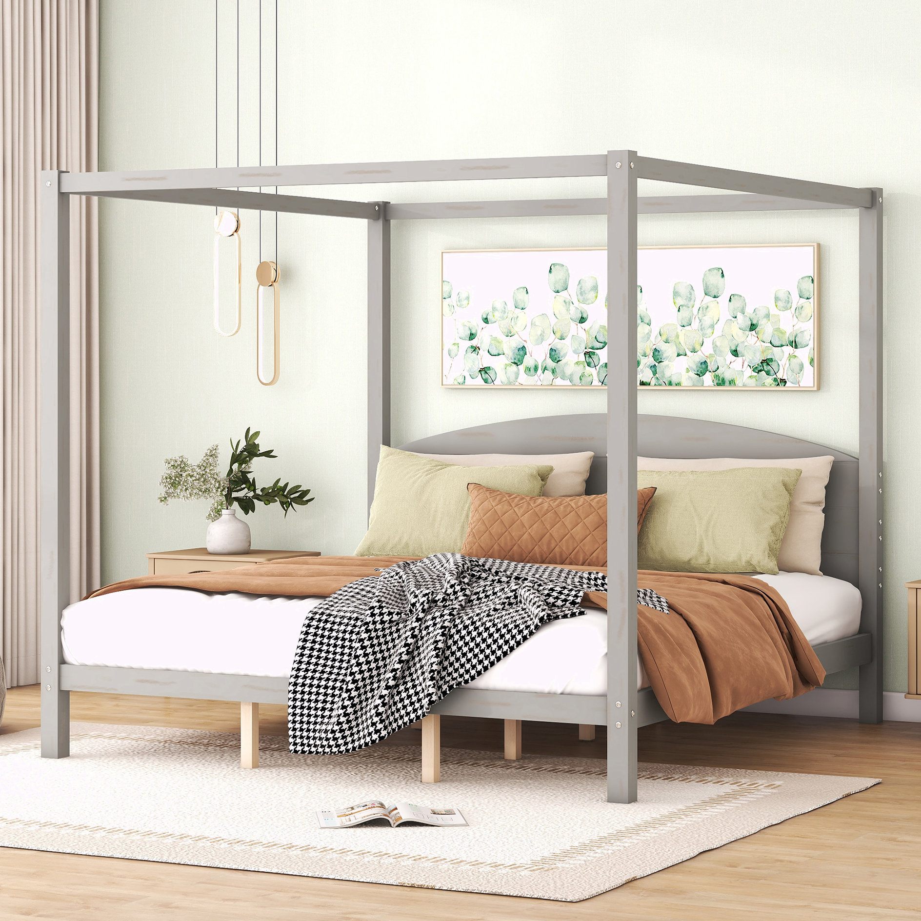 Red Barrel Studio Zuriyah Full Canopy Bed & Reviews | Wayfair