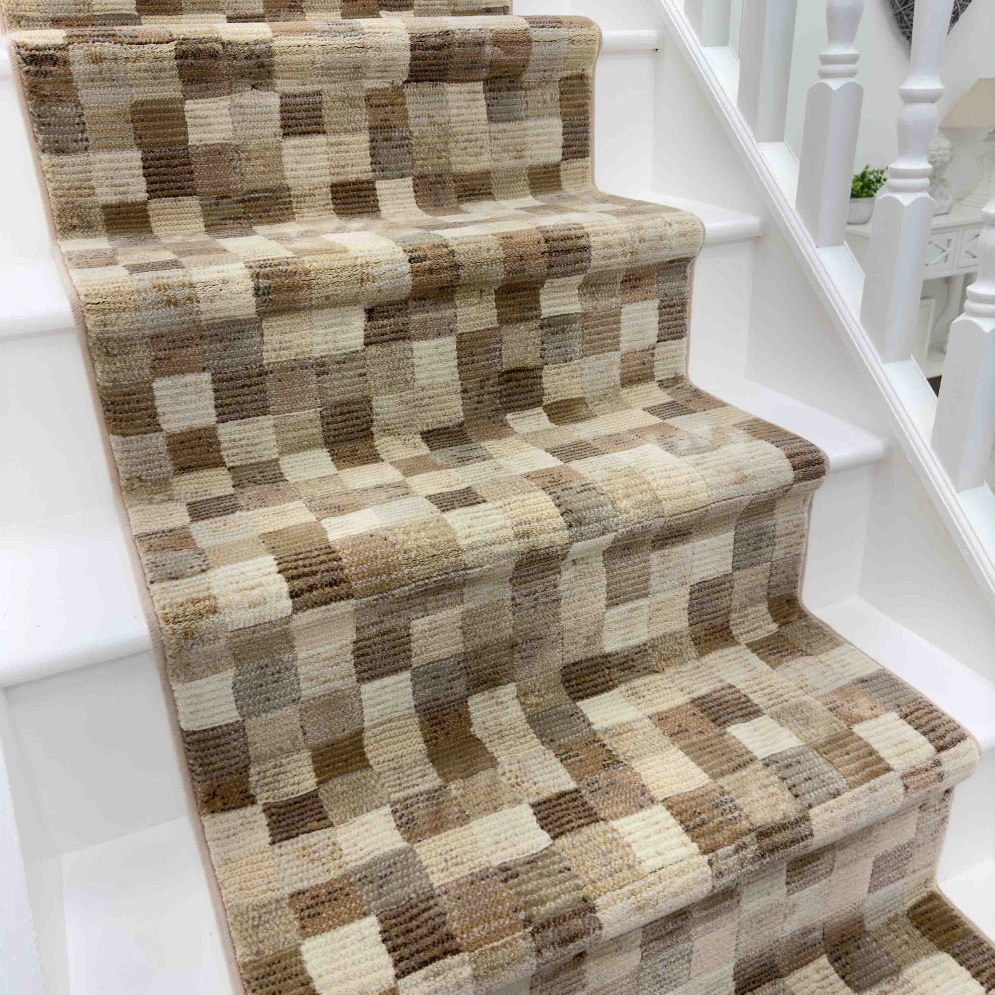 Rosalind Wheeler Eclipse Beige Stair Runner – Soft & Durable Carpet Runner for Stairs ...