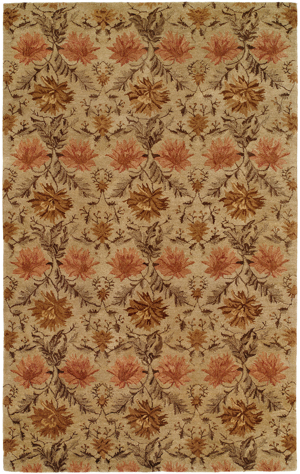 Madison Couture Rugs Floral Handmade Tufted Wool Yellow/Red Area Rug ...