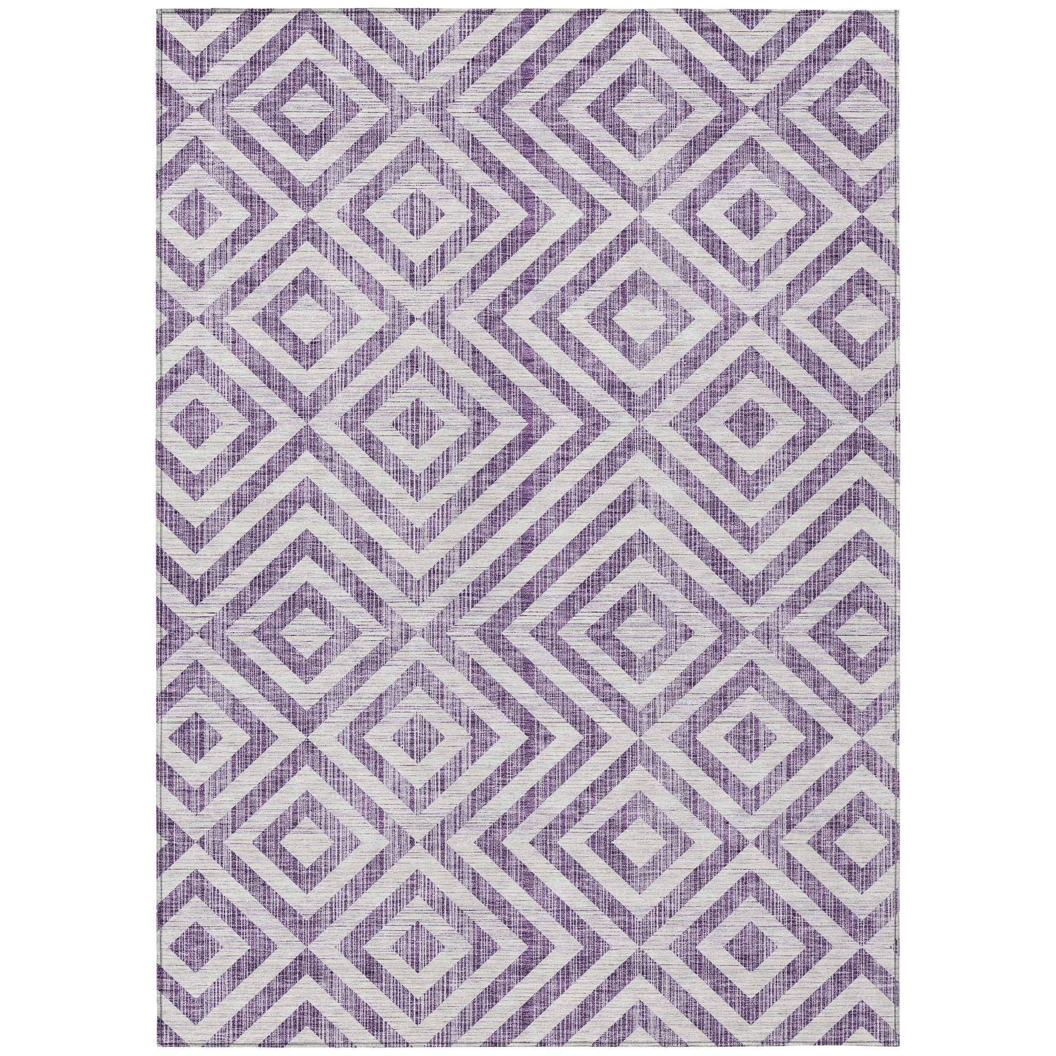 HomeRoots 10' X 14' Ivory Geometric Washable Indoor Outdoor Area Rug ...