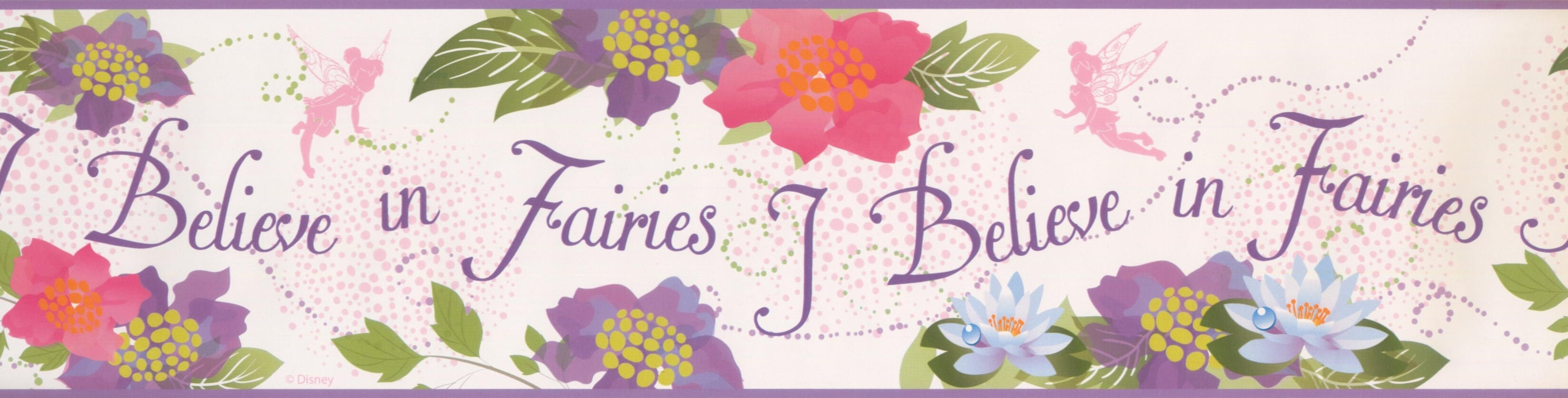 CONCORD WALLCOVERINGS ™ Believe in Fairies 0.5' l x 180" W Wallpaper ...