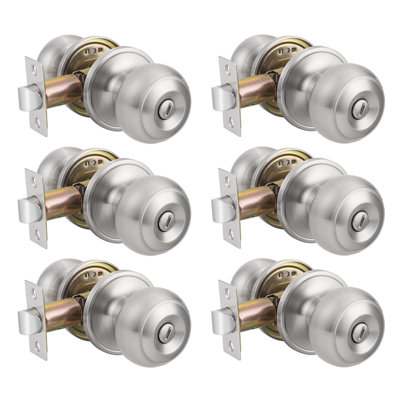 brushed silver door knobs