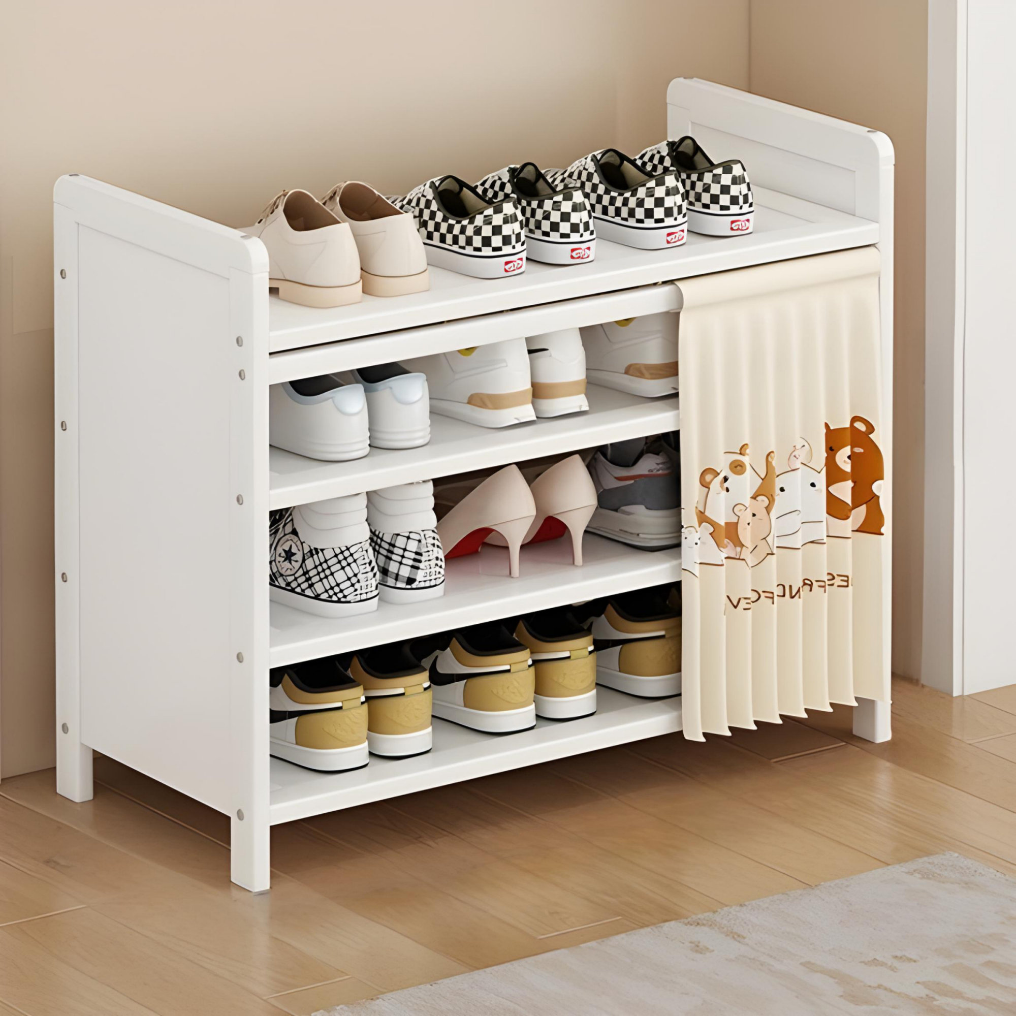 Latitude Run® Easy Installation Free Folding Shoe Rack For Home Use ...