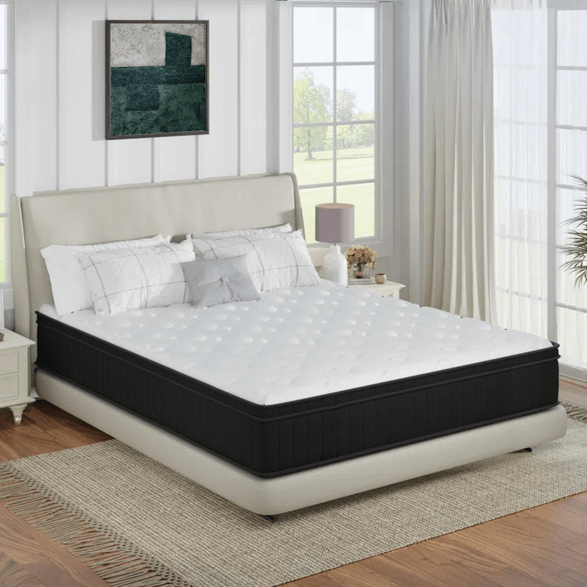 Alwyn Home Mattress, 10 Inch Memory Foam Hybrid Mattress In A Box For ...