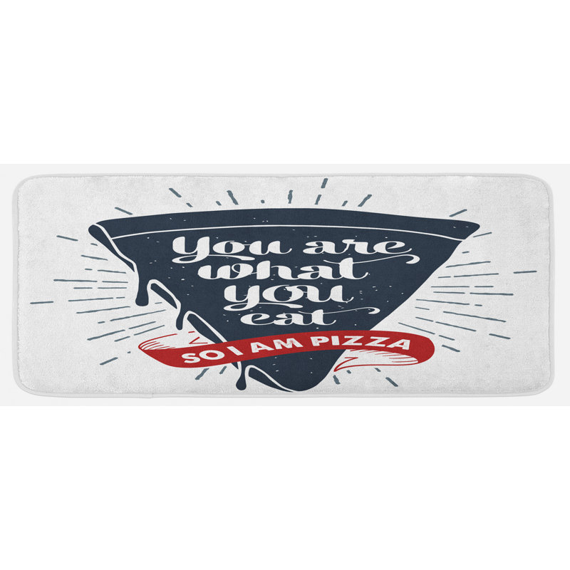 East Urban Home Funny Words Kitchen Mat | Wayfair