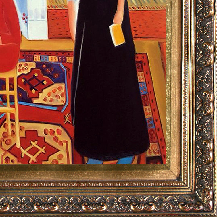 Overstock Art The Artist's Family Framed On Canvas by Henri Matisse ...