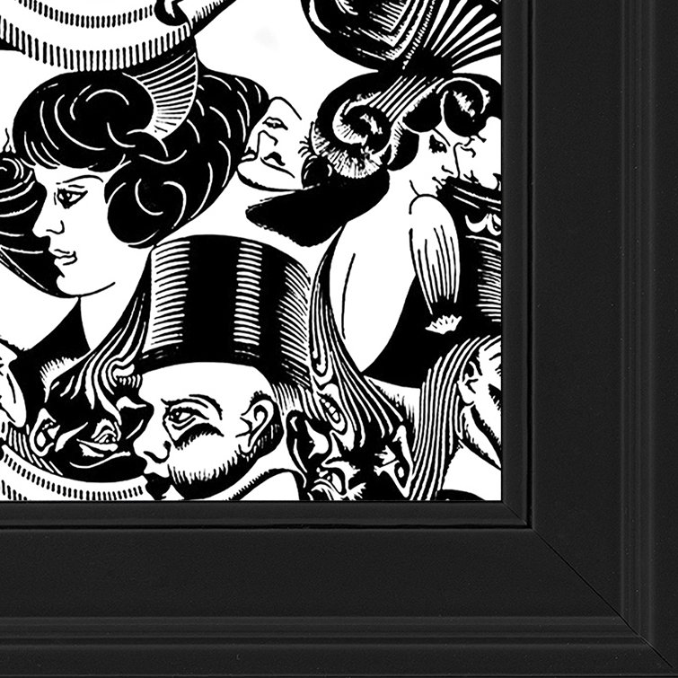 Alcott Hill® Eight Heads Framed On Canvas by M.C. Escher Painting | Wayfair