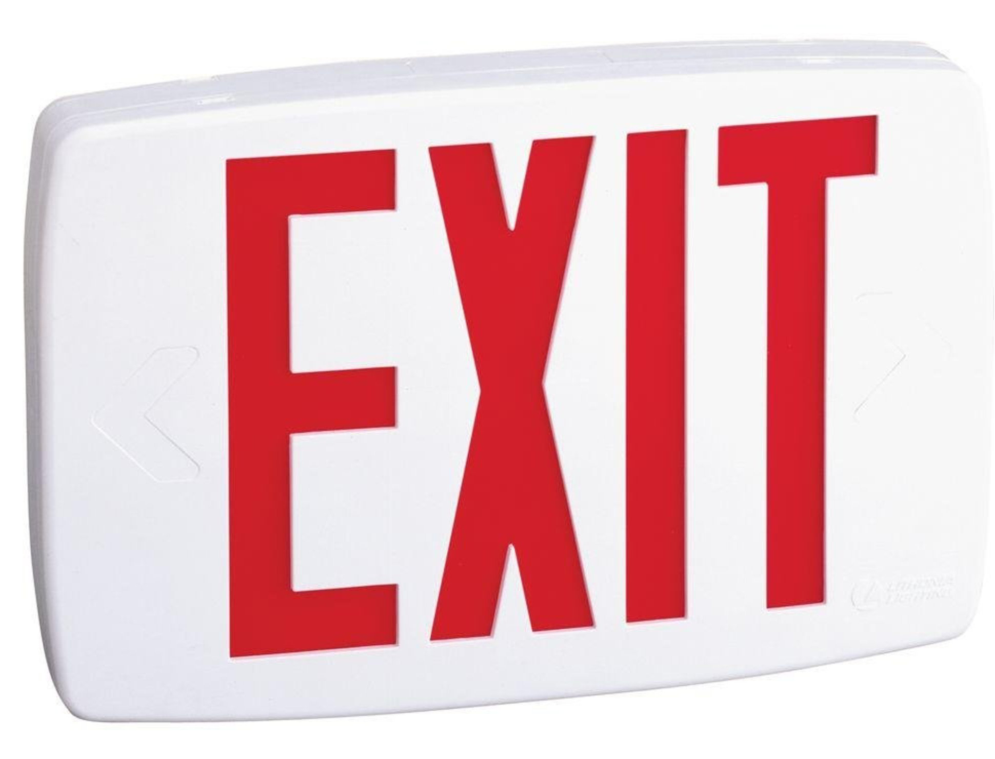 Lithonia Lighting Thermoplastic Standard LED Exit Sign with Backup ...