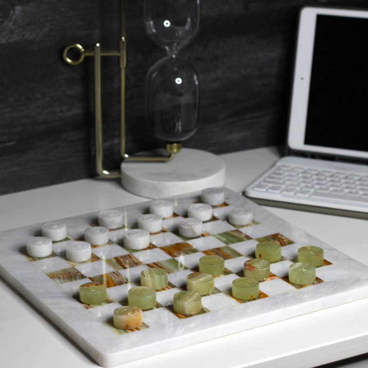 Marble Cultures Marble Backgammon & Checkers Set | Wayfair