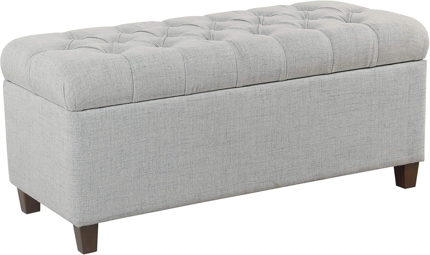 Lark Manor™ Tufted Ainsley Button Storage Ottoman Bench With Hinged Lid ...