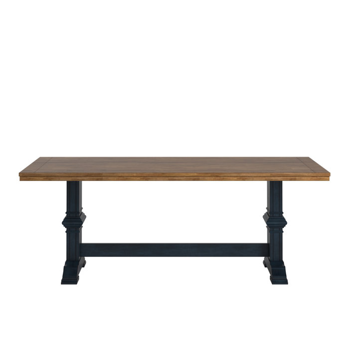 Three Posts™ Fortville Solid Wood Dining Table & Reviews | Wayfair