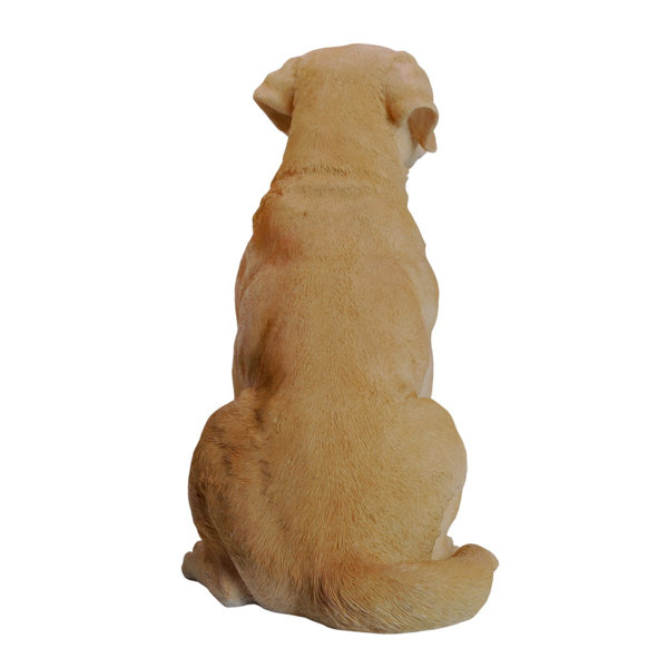 Hi-Line Gift Ltd. Yellow Sitting Labrador Retreiver Dog Statue ...