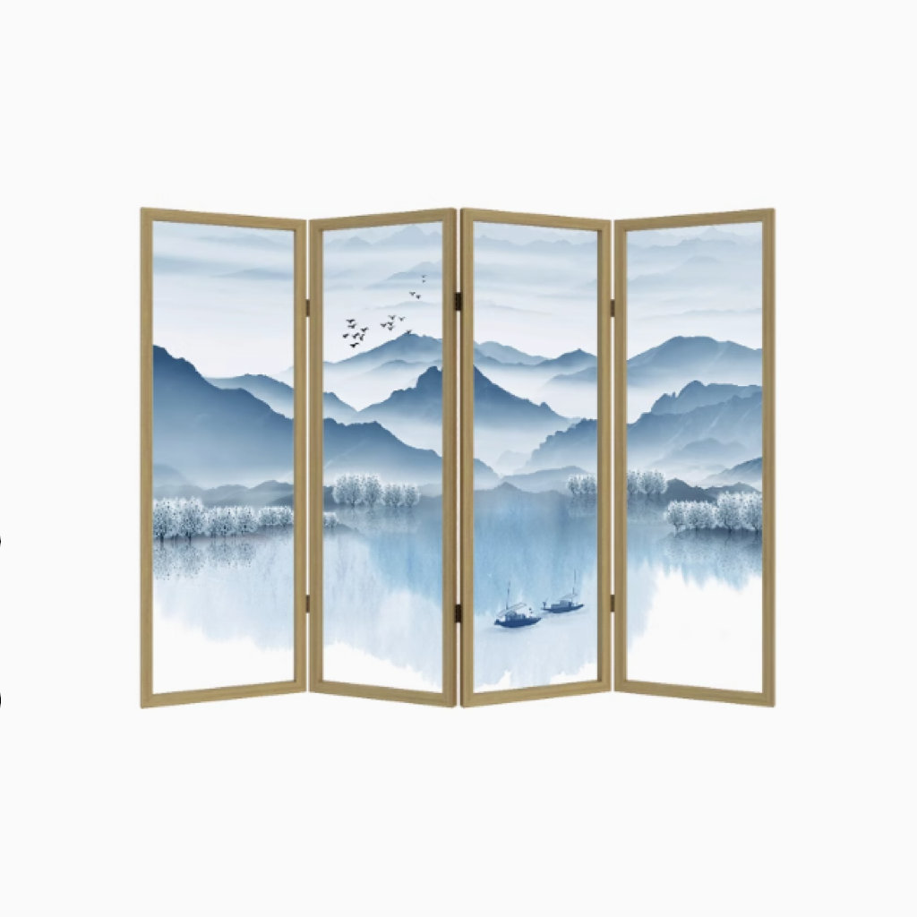 Sleek Surface Designs New Chinese Style Foldable Screen | Wayfair