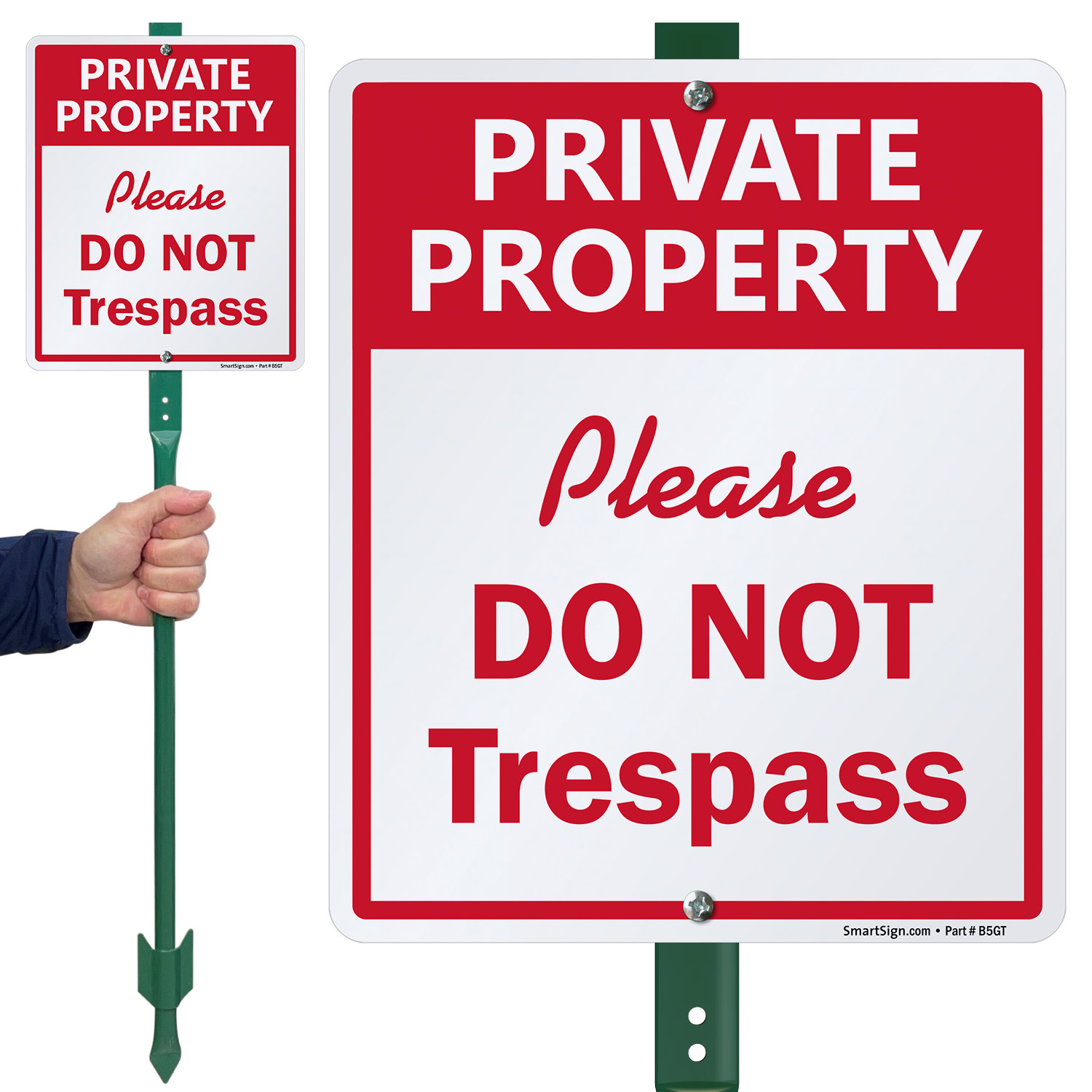 SmartSign Do Not Trespass Sign And Stake Kit - Wayfair Canada