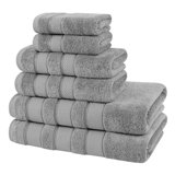 Gray & Silver Bath Towel Sets You'll Love | Wayfair