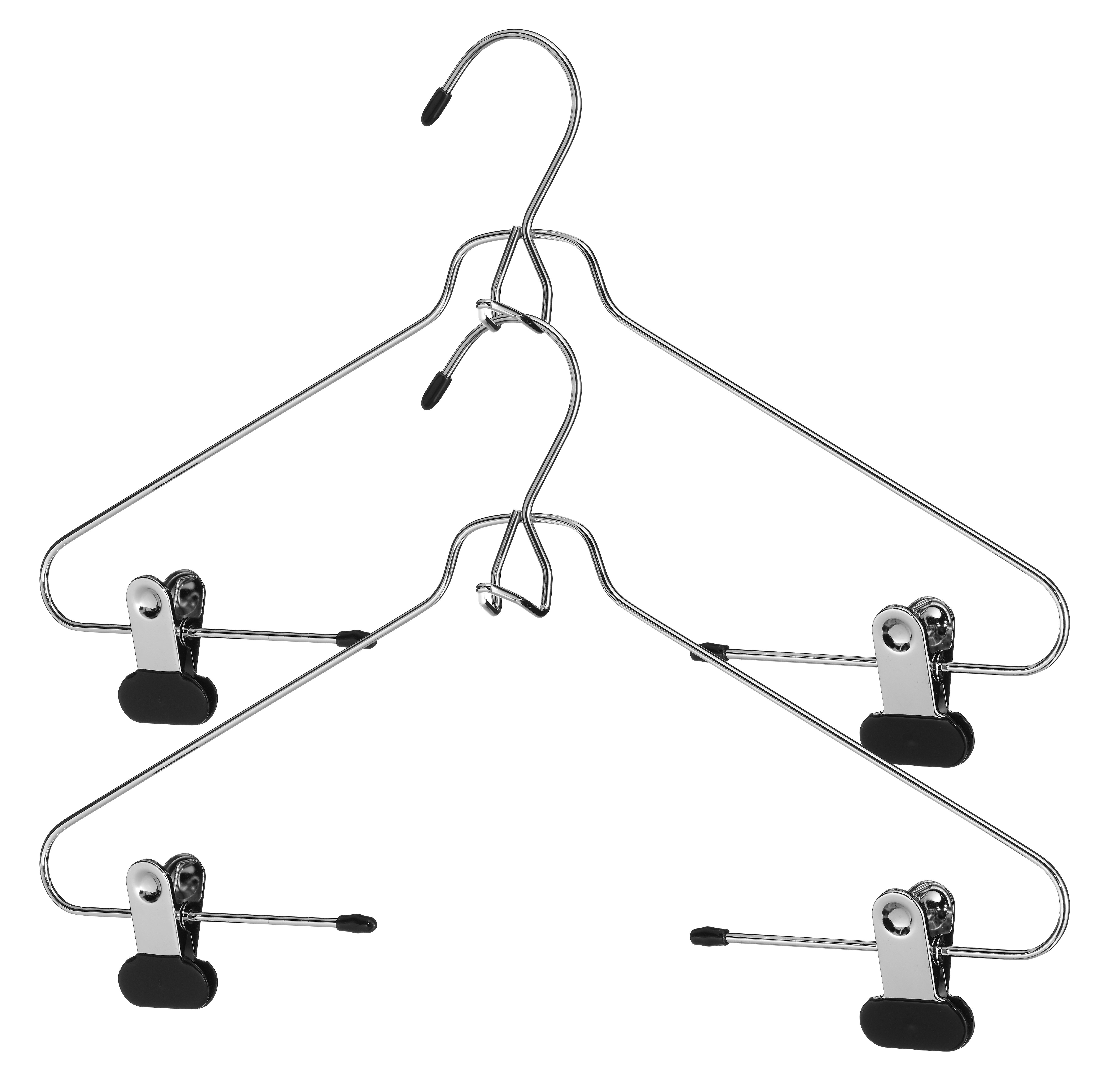 Dotted Line™ Abbie Metal Hangers With Clips | Wayfair