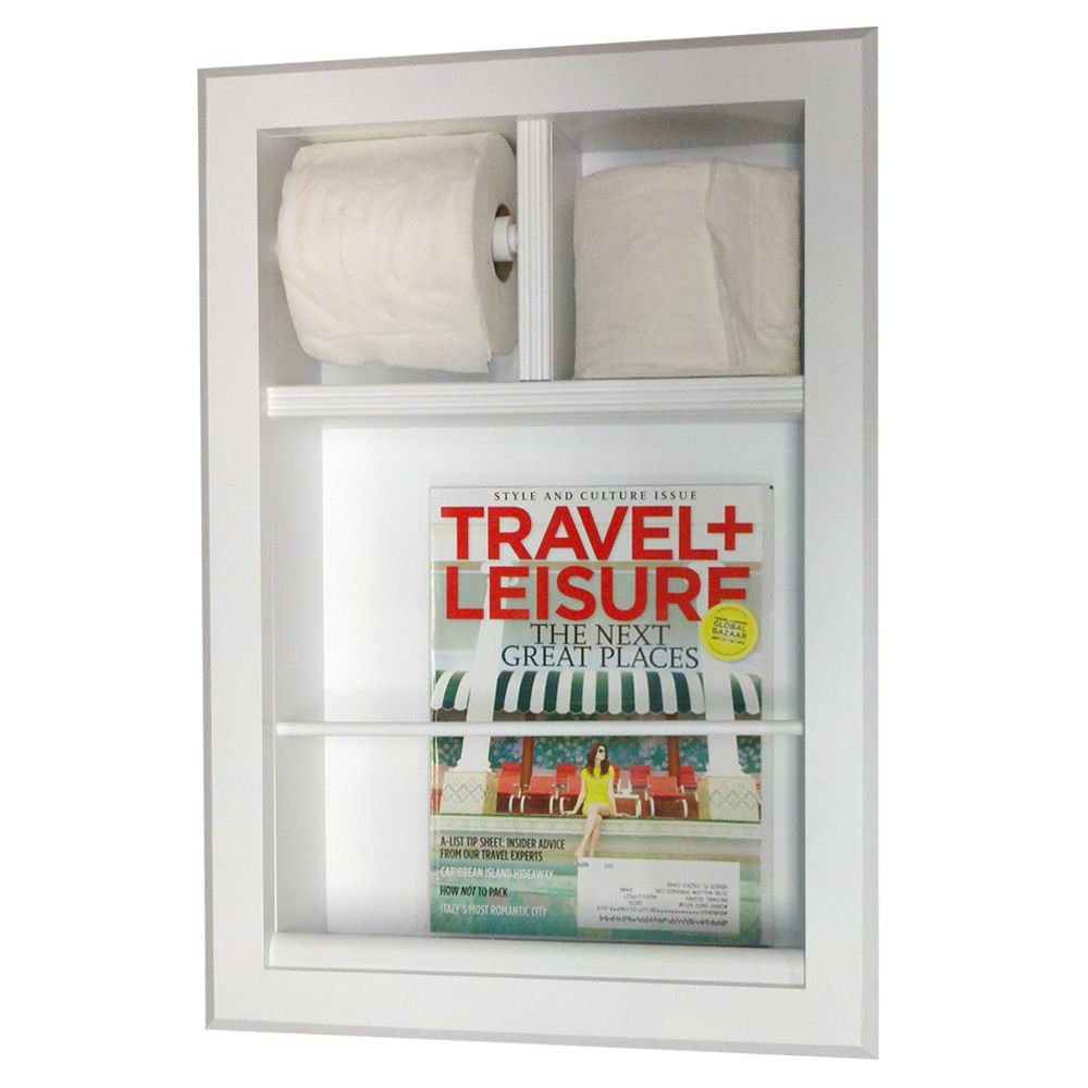 Timber Tree Cabinets Meridian Toilet Paper Holder Recessed Magazine ...