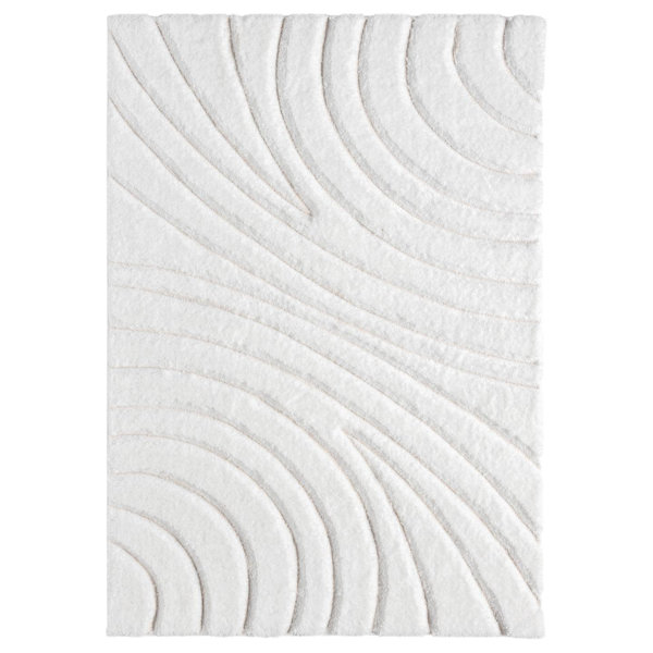Latitude Run® Koo Geometric Cream Area Rug & Reviews | Wayfair