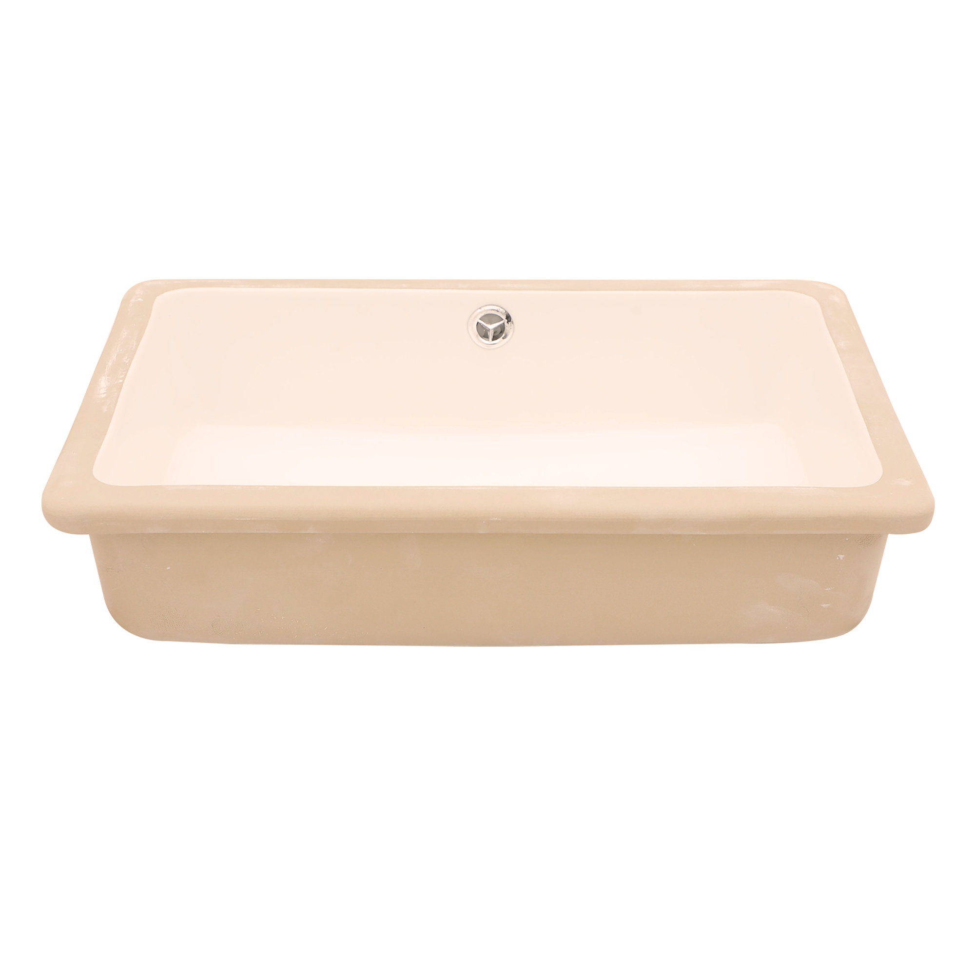 Taroo Clocks 18"x12" White Ceramic Rectangular Undermount Bathroom Sink ...