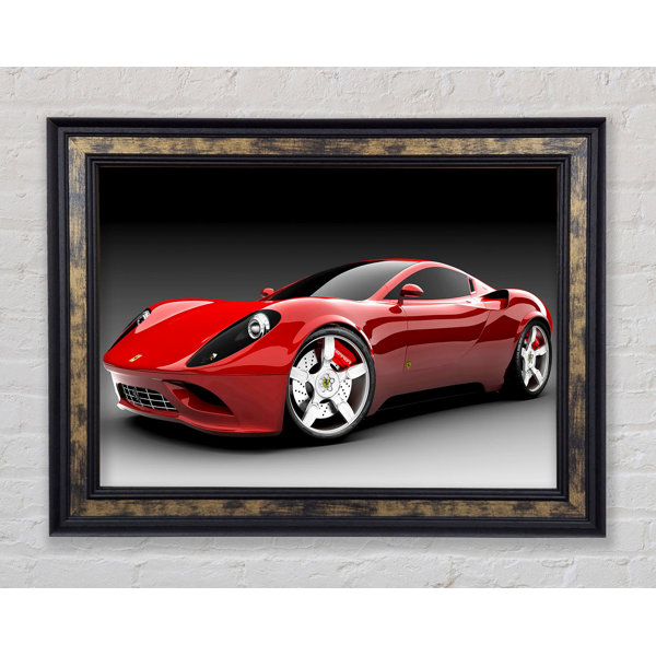 Bright Star Ferrari Monster Red - Einzelner Bilderrahmen Kunstdrucke ...