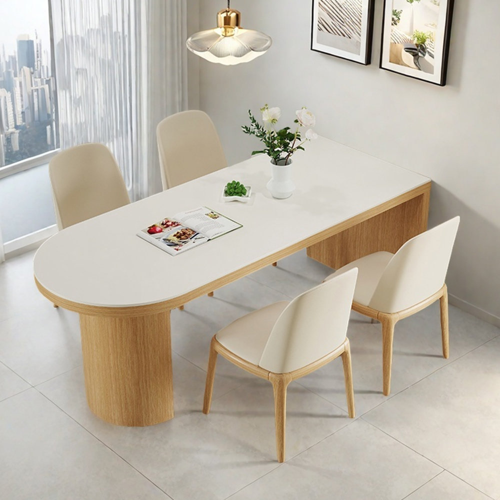 Elamer Nordic style modern fashion dining table set | Wayfair