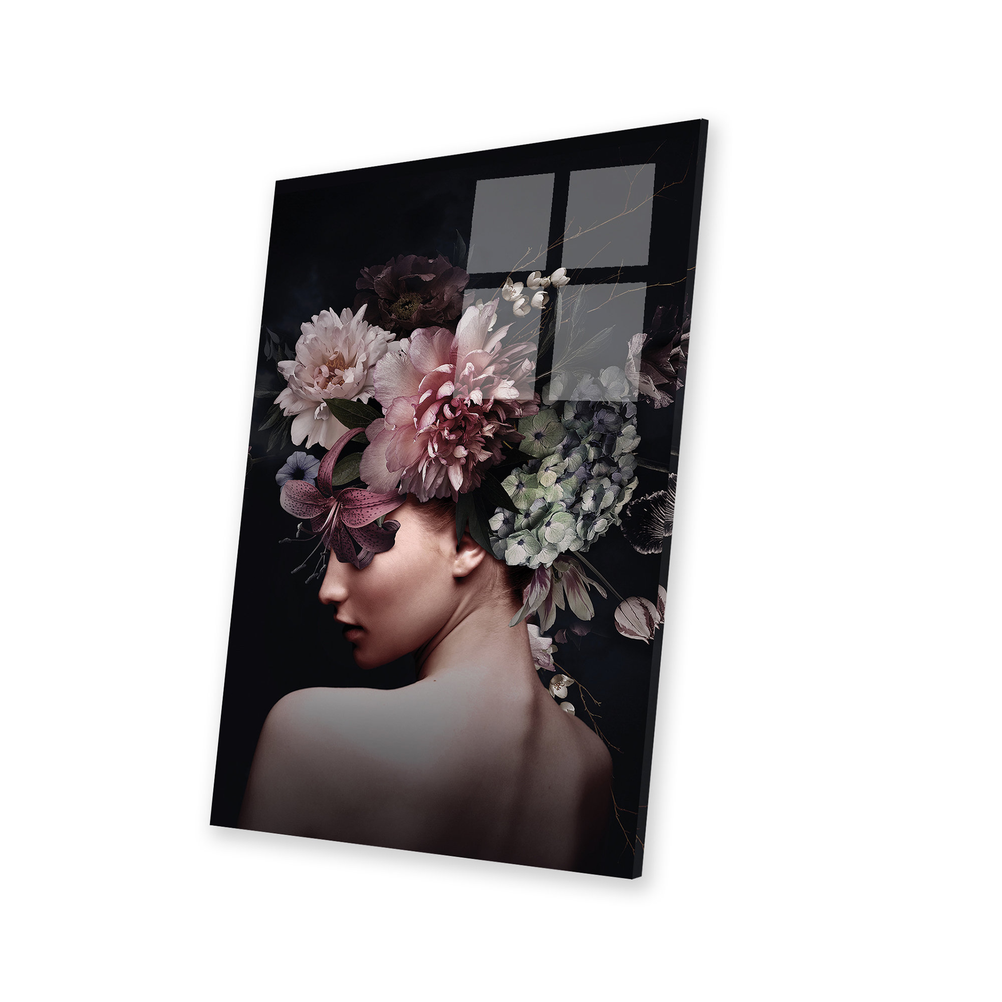 Mercer41 Floral Woman V On Plastic/Acrylic by Danilo De Alexandria ...