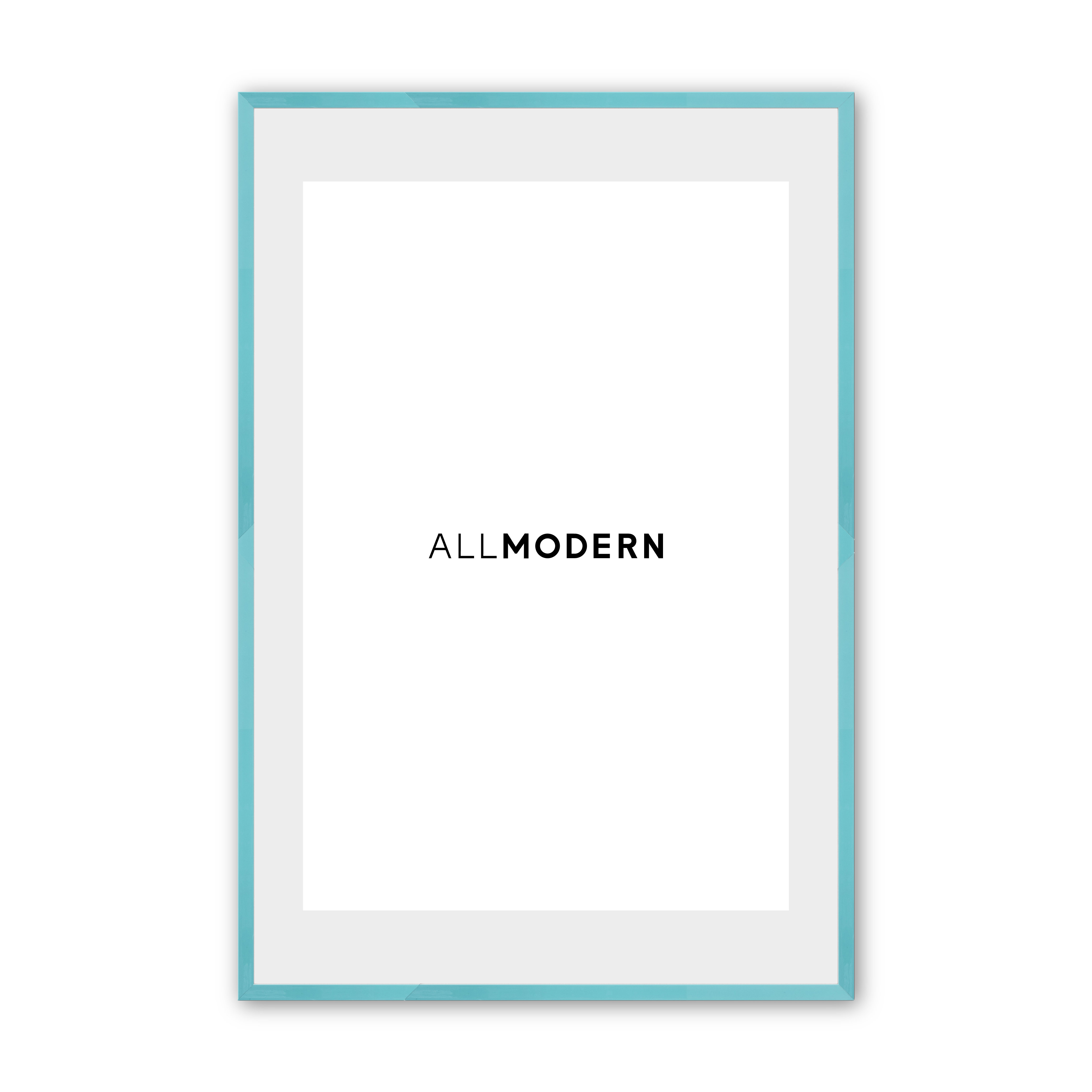 Frametolia Capri Teal All Modern Wall Frame Solid Wood Picture Frame | Wayfair